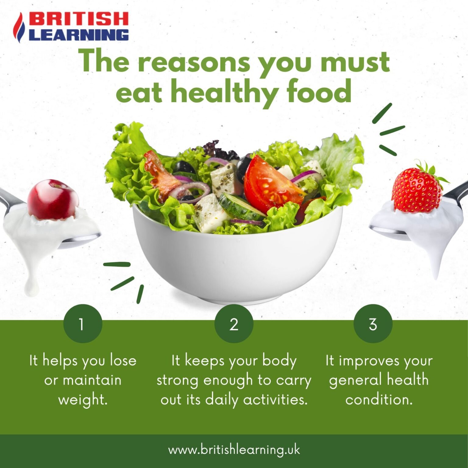 Why You Should Eat Healthy Food: A Guide by British Learning.UK ...